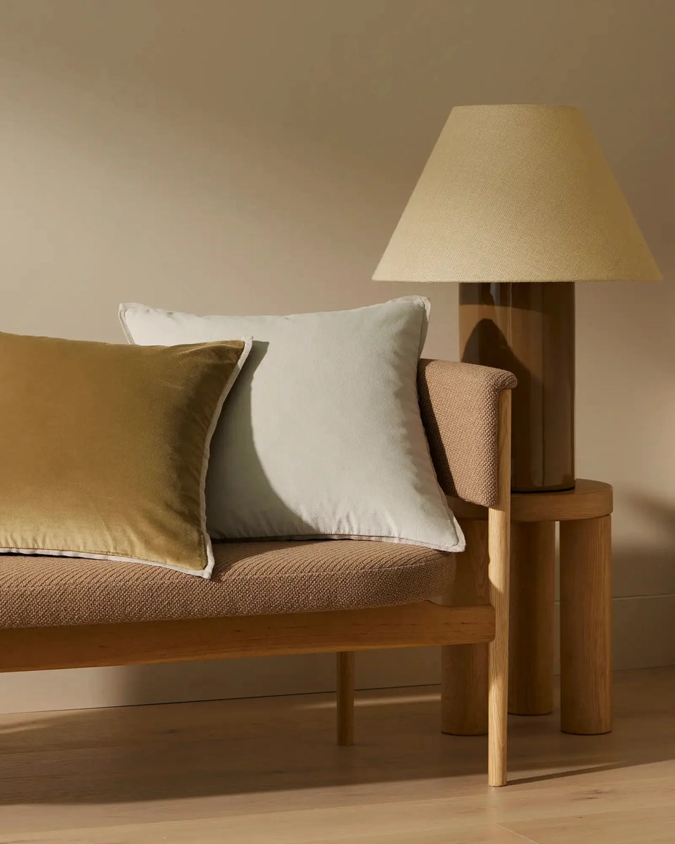 Francesca Throw Cushion in Olive by Weave Home